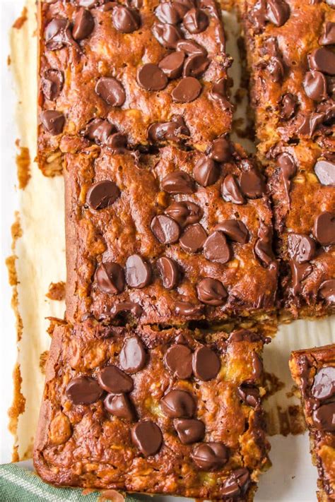 Peanut Butter Banana Oatmeal Bars Gluten Free Clean Eating Kitchen