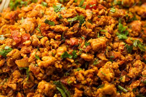 Egg Bhurji También Conocido Como Masala Anda Bhurji Es Un Plato De