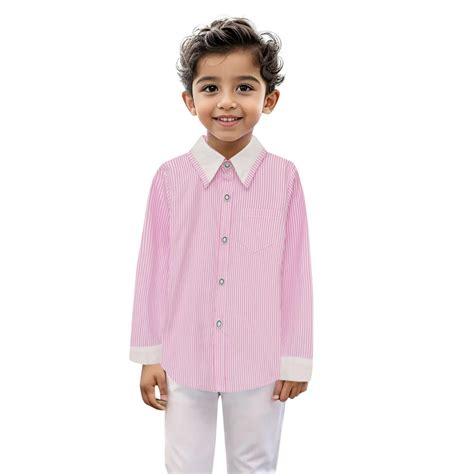 Gibobby Blusa Niños Camisas De Vestir Casuales De Manga Larga Con