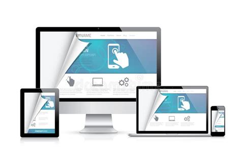 Sitio Web Que Diseña Concepto De La Codificación Ilustración Realista