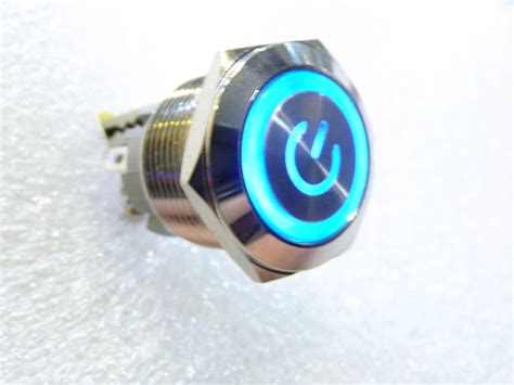 Large Led Flush Metal Push Button Mm Hole Various Styles Available SPST Buy Panel Buttons