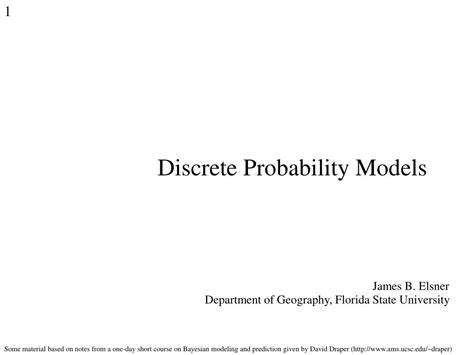 PPT Discrete Probability Models PowerPoint Presentation Free