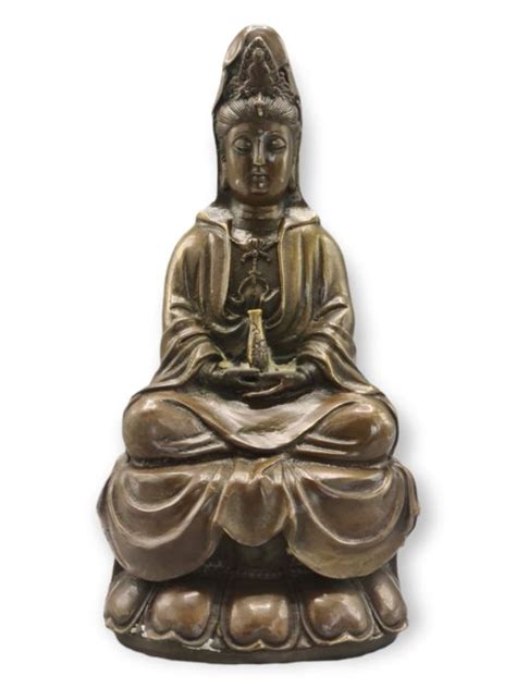 Statue de Guanyin marquée Bronze Chine Fin du XXe Catawiki