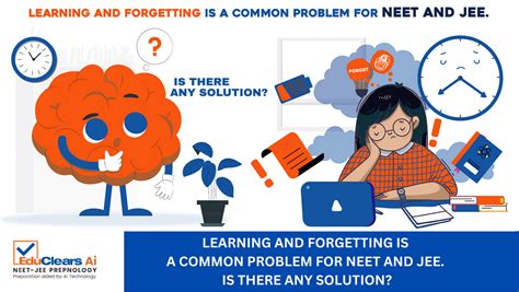 learning and forgetting for jee and neet is a common problem is there