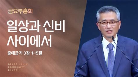 금요부흥회 일상과 신비 사이에서 20241018 조상현목사 Youtube
