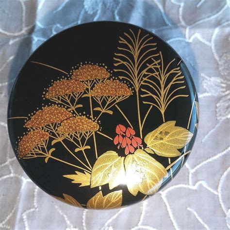 棗 秋草蒔絵 桂山作