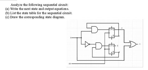 Solved Analyze The Following Sequential Circuit A Write
