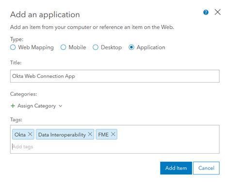 Create An Okta Authenticated FME Web Connection To Esri Community