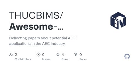 GitHub THUCBIMS Awesome AIGC AEC Collecting Papers About Potential AIGC Applications In The