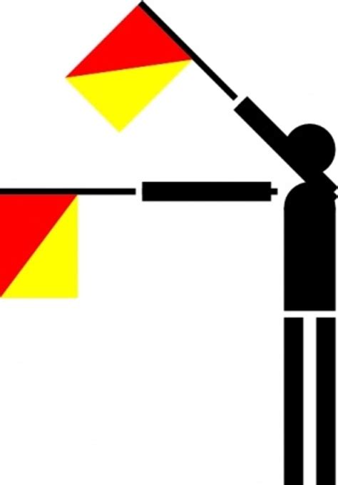 Naval Semaphore Flag Error Free Vector Download Freeimages