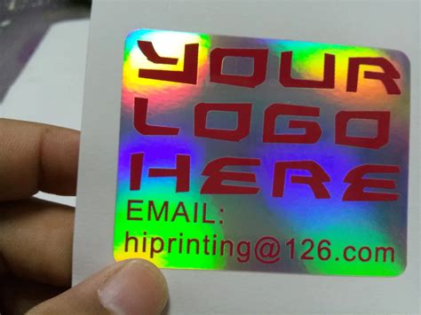 Cm Laser Silver Hologram Sticker Label Custom In Stationery Stickers From Office School