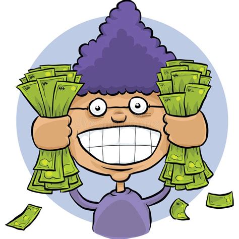 Karikatur Bargeld stock abbildung Illustration von grün