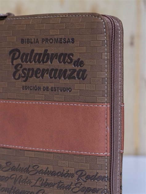 BIBLIA DE PROMESAS EDICIÓN DE ESTUDIO 045 COLOR CAFE TIENDA FECP