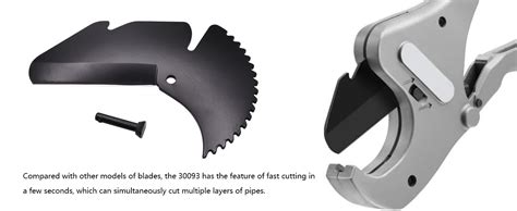 30093 Ratcheting Plastic Pipe And Tubing Cutter Blade Rc 2375 2pack