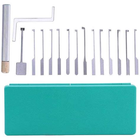 15 Pieces Lock Pick Kit With 14 Pieces Dimple Lock Pick Set And 3