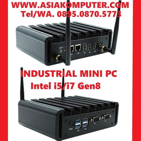 Jual Industrial Mini Pc Intel I7 2Lan 2Serial 2Hdmi Dp Fanless Rs232 Serial Stororacaa Shopee