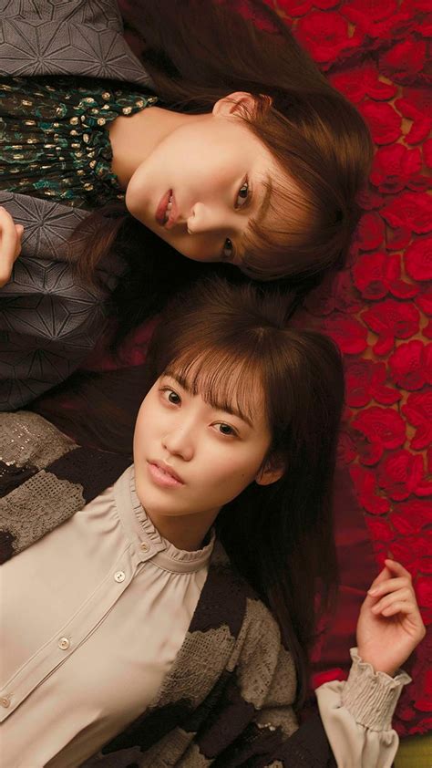 櫻坂46（元欅坂46） フルhd1080×1920スマホ壁紙待受 菅井 友香（すがい ゆうか）松田 里奈（まつだ りな） 女性タレント
