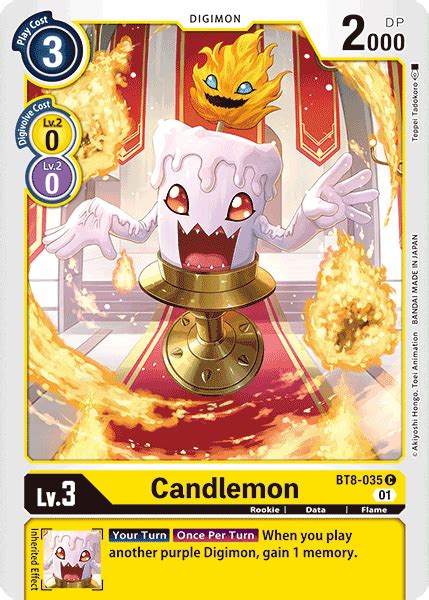 Candlemon Bt8 035 Digimoncardgame Wiki Fandom