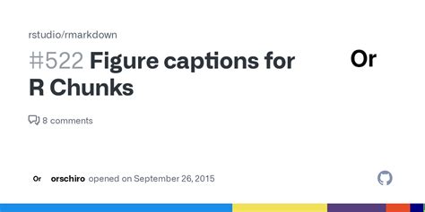 Figure Captions For R Chunks Issue Rstudio Rmarkdown GitHub