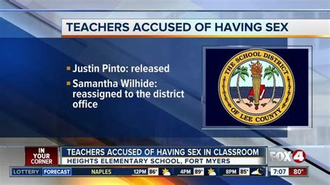 Teachers Caught Having Sex In Fort Myers Classroom Fox 4 Now Wftx Fort Myers Cape Coral