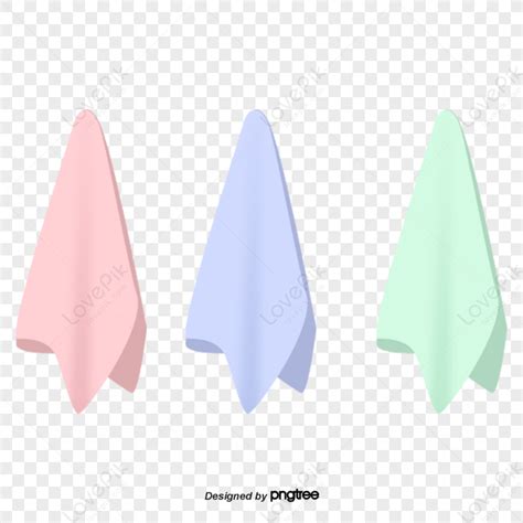 세 가지 일러스트 색 손수건푸른장식청록