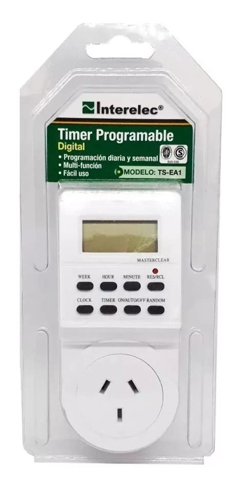 Timer Digital Programable Enchufable Reloj Kit X Zurich Mebuscar