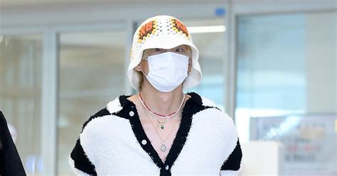[ms포토] 방탄소년단 뷔 눈만 빼꼼