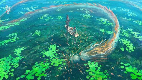 云天漫记 красивые картинки Fantasy Fantasy Art 宝林本迟 рыбки