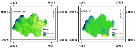 Comparison Between Landsat Lst And Modis Lst Download Scientific Diagram