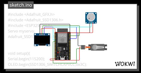 ปรับองศาจอ Wokwi Esp32 Stm32 Arduino Simulator
