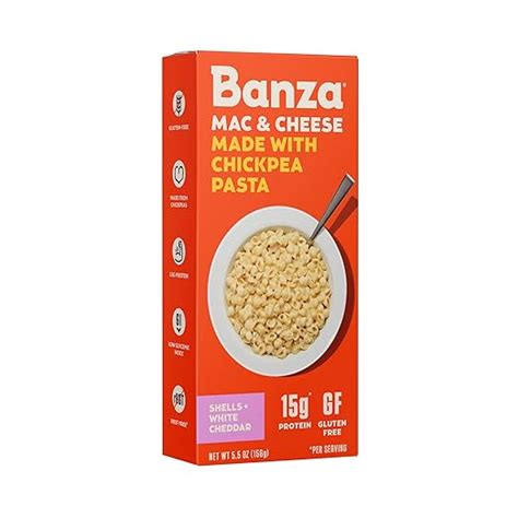 Banza Shells And White Cheddar Mac And Cheese High Protein