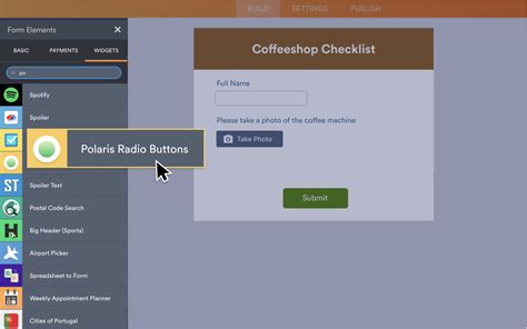 Polaris Radio Buttons Form Widgets Jotform