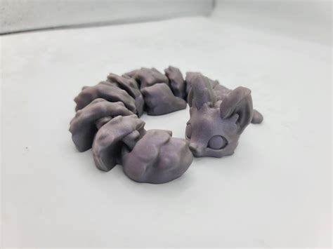 Cute Fox Dragon Short Articulated 3d Print Etsy