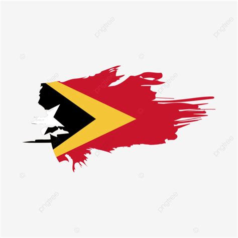 동티모르 국기 브러시 스트로크 클립 아트 디자인 동티모르 플래그 브러시 동티모르 깃발 레스테 깃발 Png 일러스트 및 벡터 에 대한 무료 다운로드 Pngtree