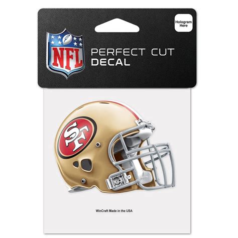 San Francisco 49ers Official Nfl 4 Inch X 4 Inch Die Cut Car Decal By