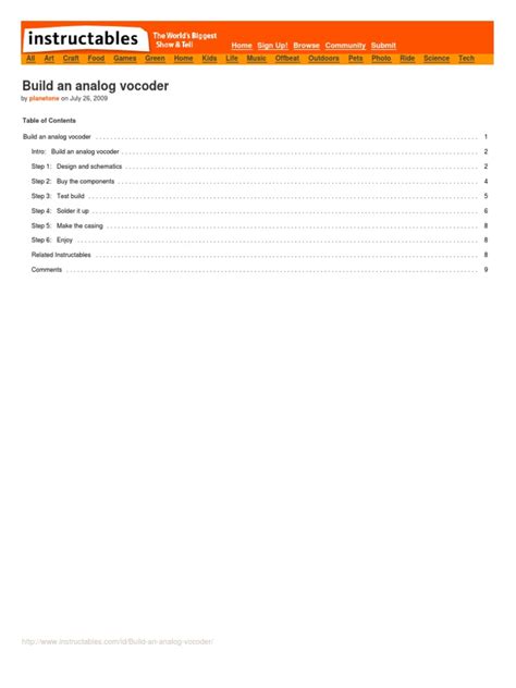 Build An Analog Vocoder Pdf Amplifier Power Supply
