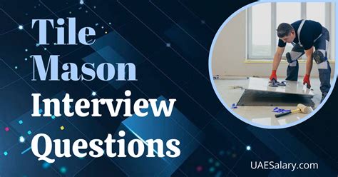 tile mason interview questions with sample answers
