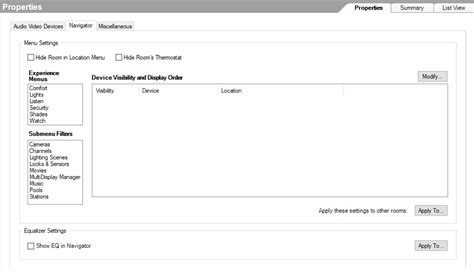 enable equalizer settings