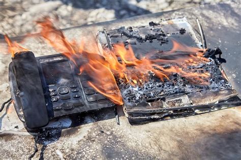 Premium Photo Close Up Of Fire On Log