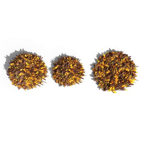 Cherry Leaf Pile 3d Model