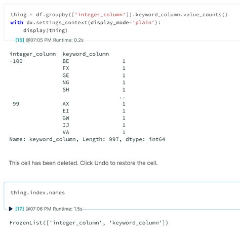 `groupby` Operations Returning Pdseries Objects Raise `valueerror Cannot Insert Already