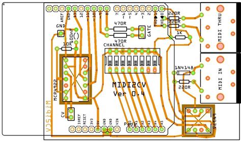interface midi cv gate à base d arduino htk synth