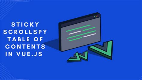 Sticky Scrollspy Table Of Contents In Vuejs By Chamara Senarath