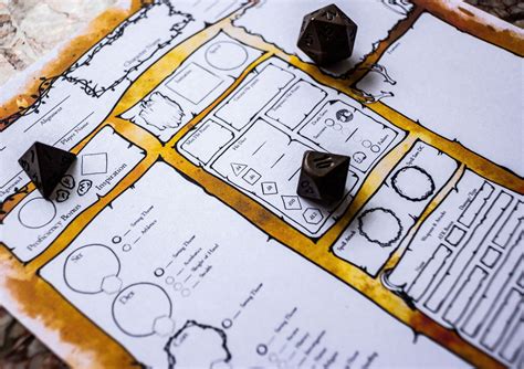 5e Character Sheet Dnd Wildfire Druid Themed Ttrpg Accessory Etsy