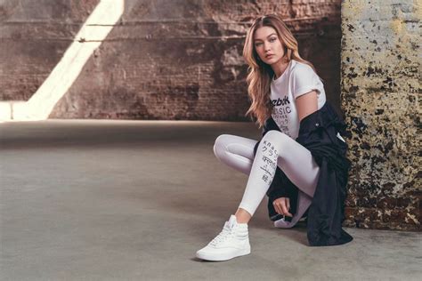 Gigi Hadid For Reebok Freestyle Hi Nova June 2018 Photoshoot Hawtcelebs