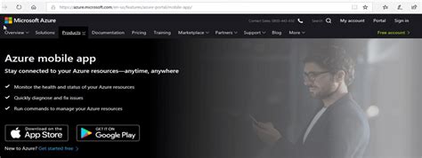 using the microsoft azure mobile app for remote administration