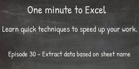 extract data based on the sheet name in excel