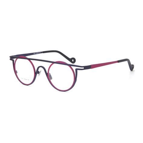 React Fashion Forward Titanium Circular Eyeglass Frames