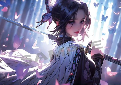 【未使用】atkk376 胡蝶しのぶ 鬼滅の刃 A4 アート ポスター 同人 ファンアート 超光沢 高画質 高品質の落札情報詳細 ヤフオク
