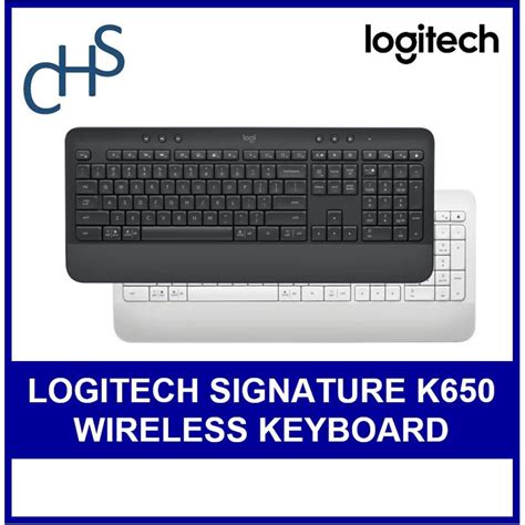 Logitech Signature K Comfort Wireless Keyboard Black White Year Warranty Shopee Singapore